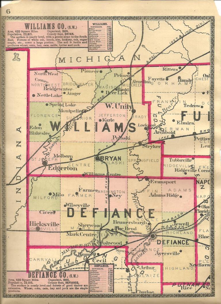 Williams County – Ohio Ghost Town Exploration Co.